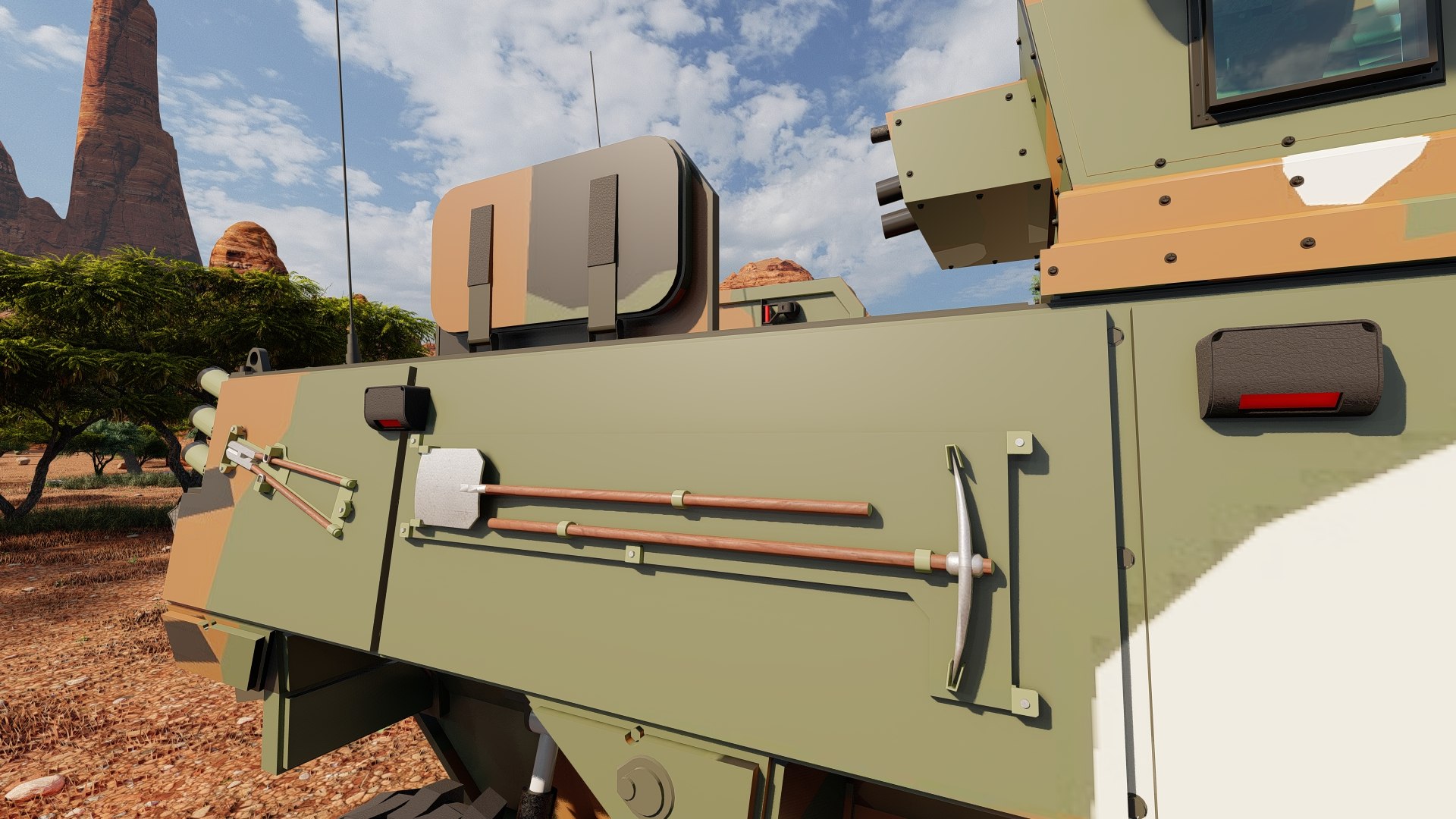 3D BATTLE SUPPORT VEHICLE Model - TurboSquid 2329303