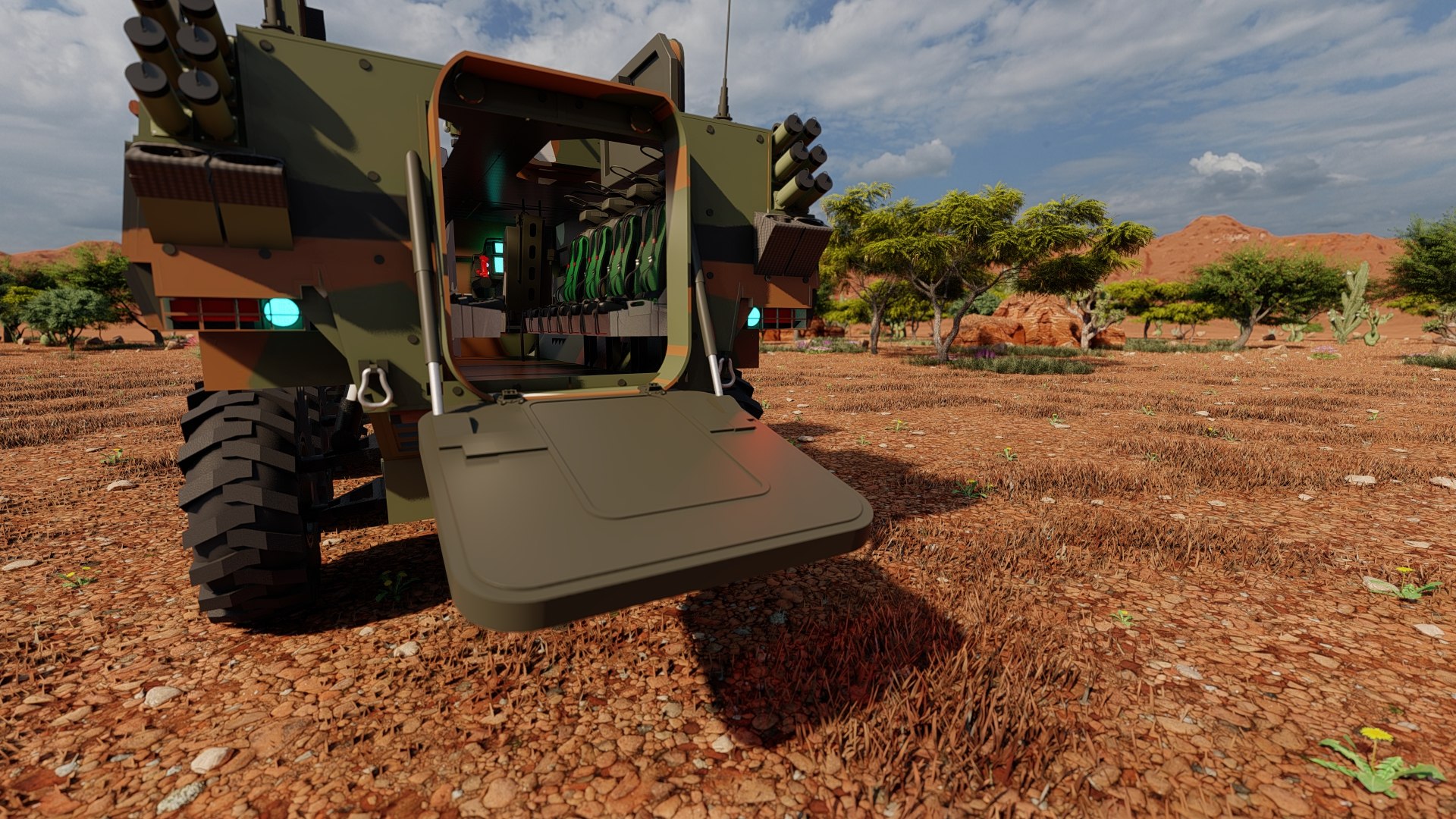 3D BATTLE SUPPORT VEHICLE Model - TurboSquid 2329303