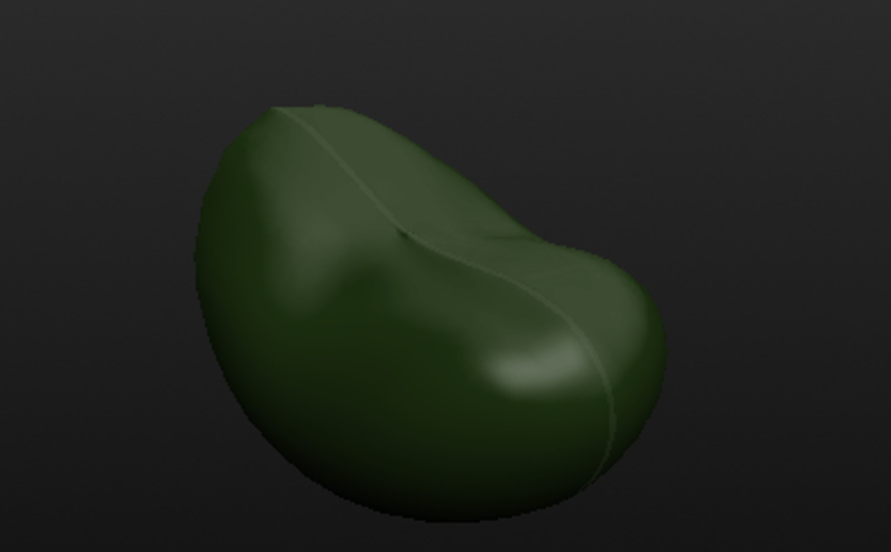 3d green bean model