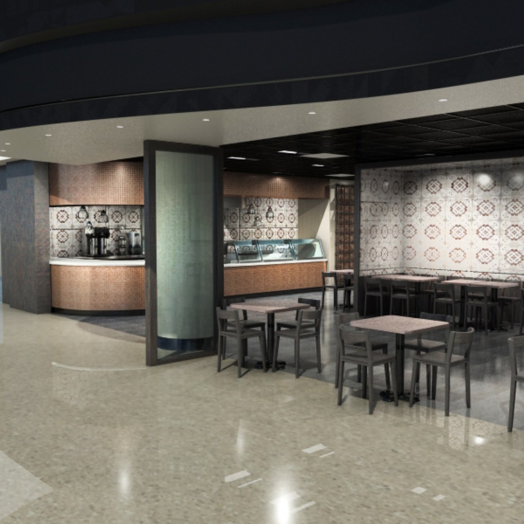 Bar Restaurant 3d Max