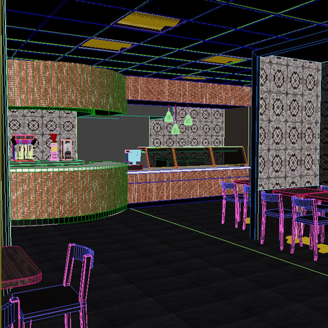 Bar Restaurant 3d Max