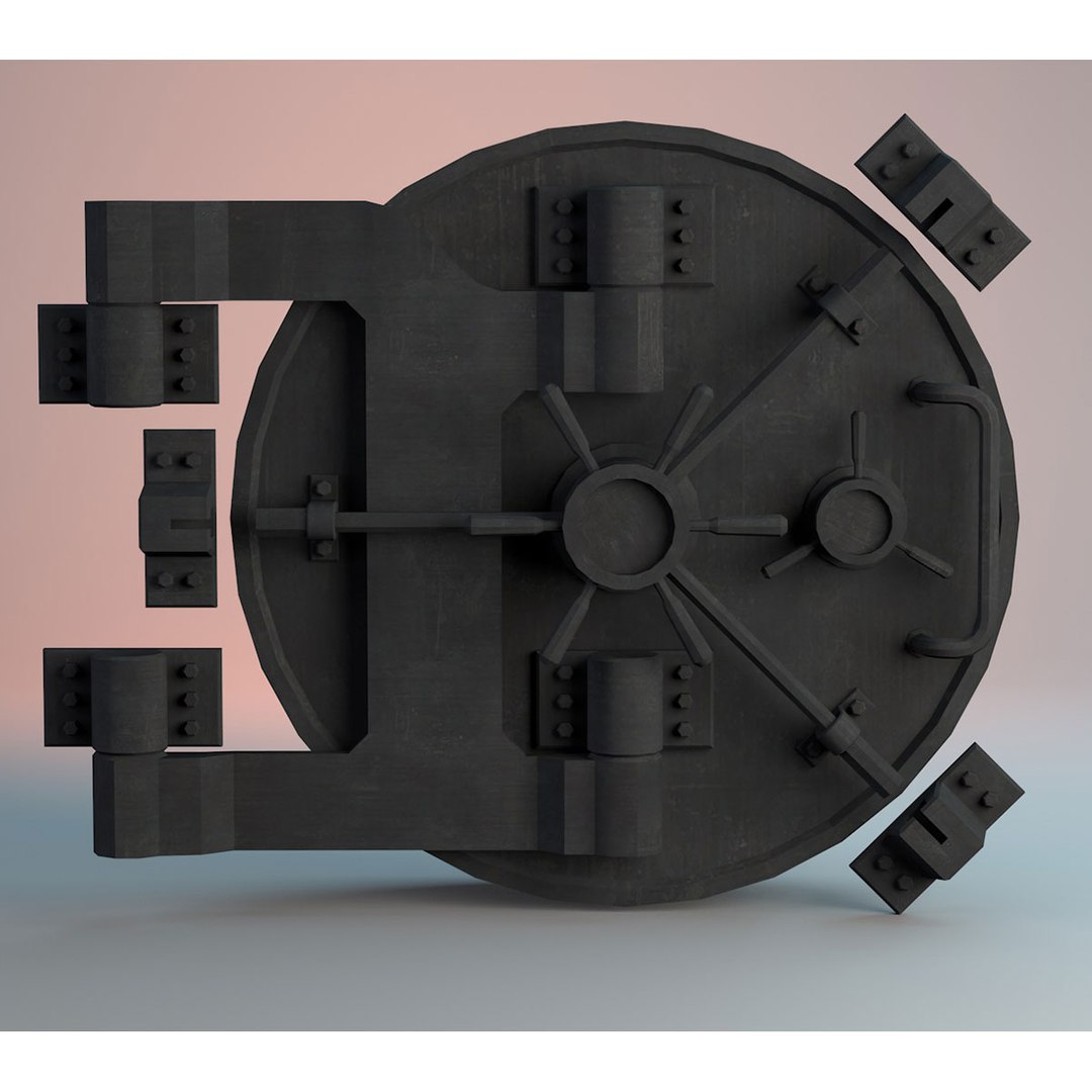 Vault Entrance Gate 3D model - TurboSquid 1776435