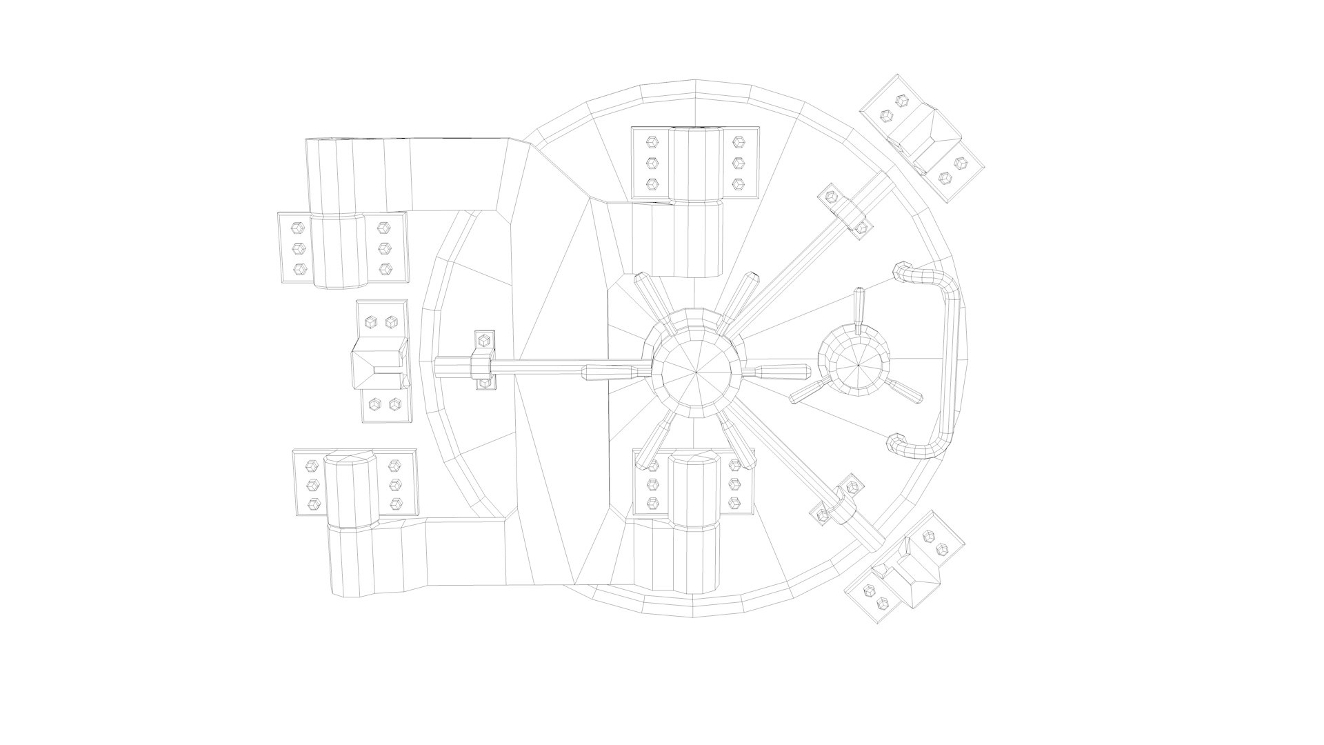 Vault Entrance Gate 3D model - TurboSquid 1776435