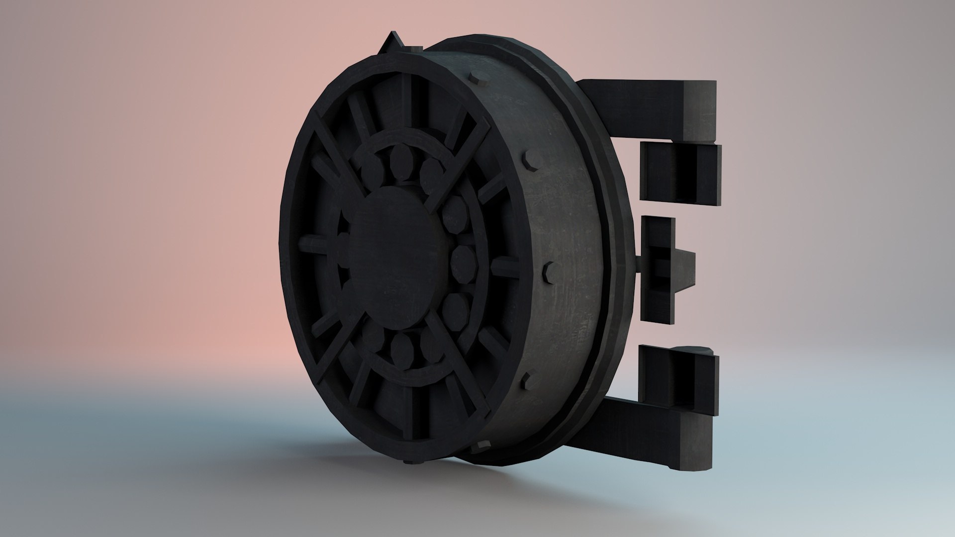 Vault Entrance Gate 3D model - TurboSquid 1776435