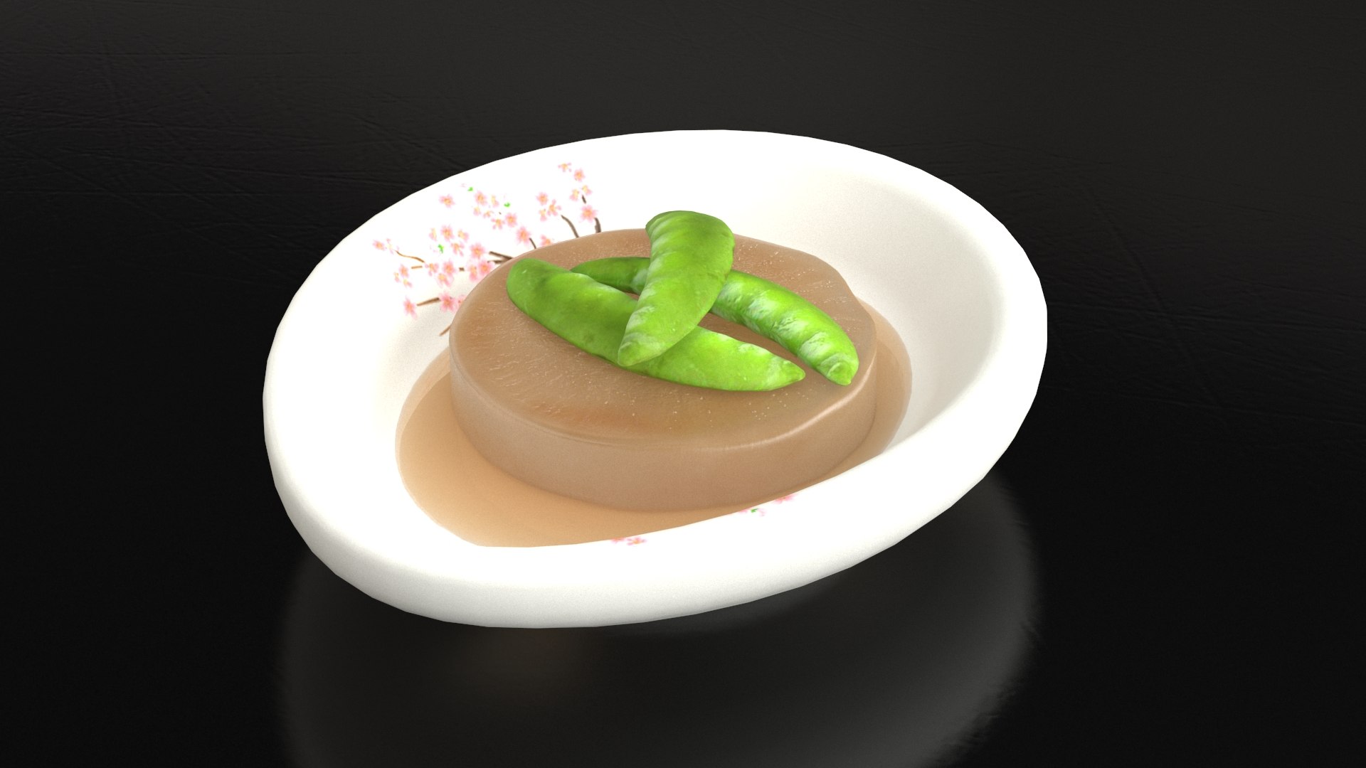3D Daikon with sweet beans - TurboSquid 2160598