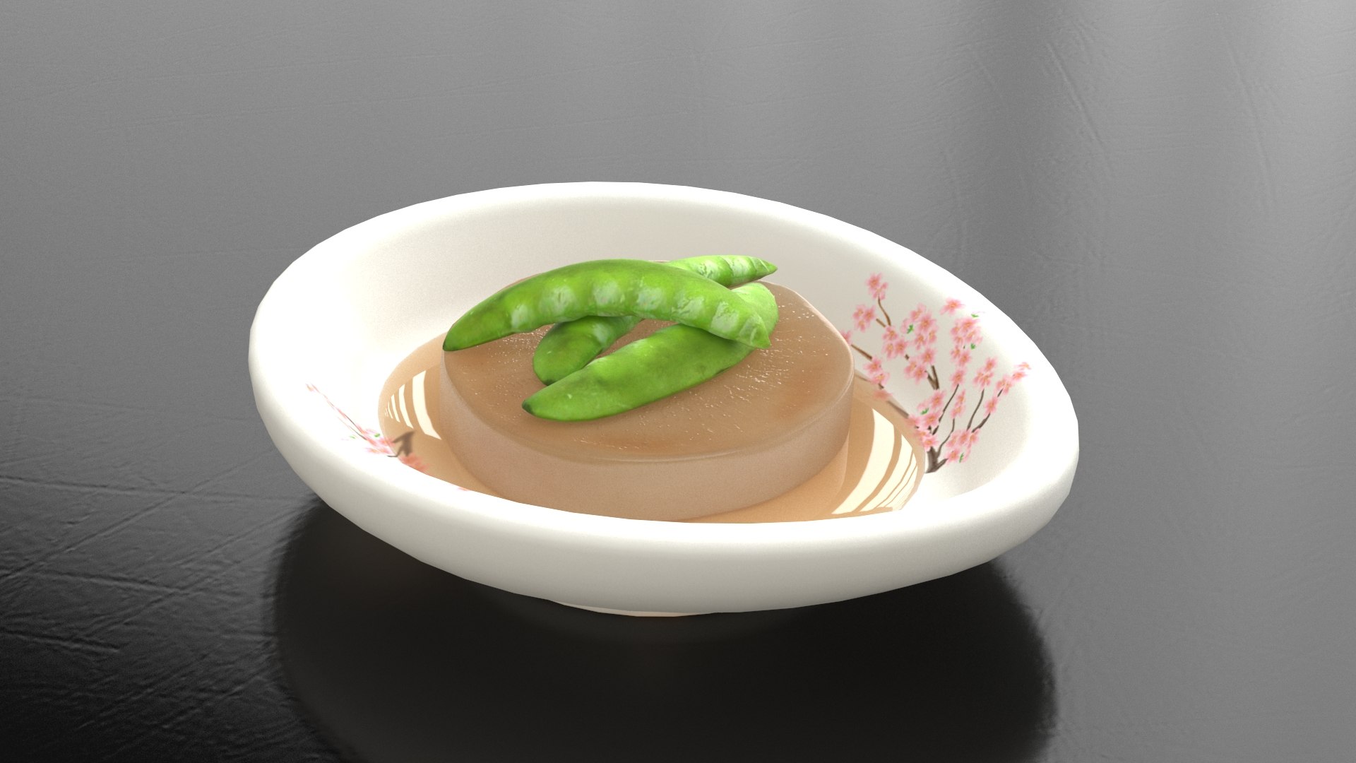 3D Daikon With Sweet Beans - TurboSquid 2160598