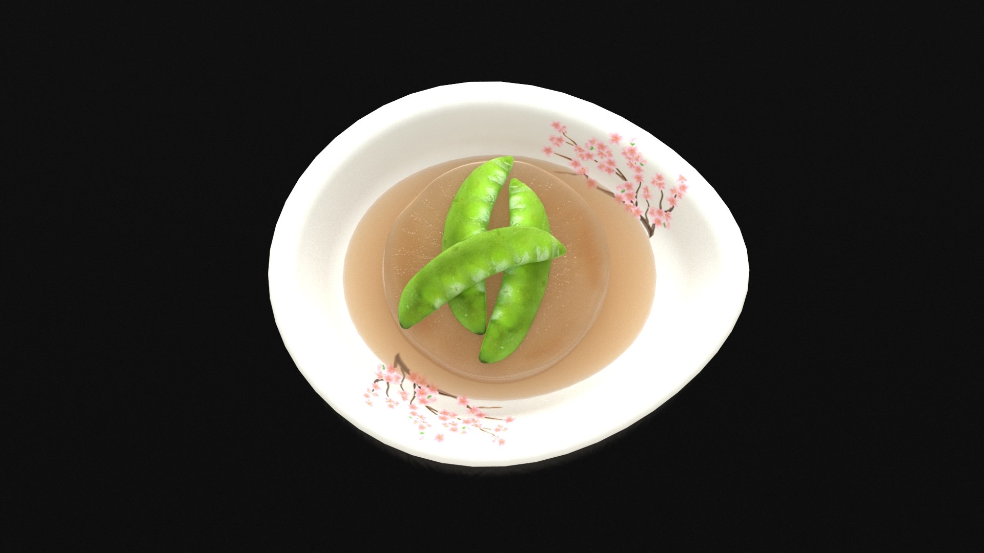 3D Daikon with sweet beans - TurboSquid 2160598