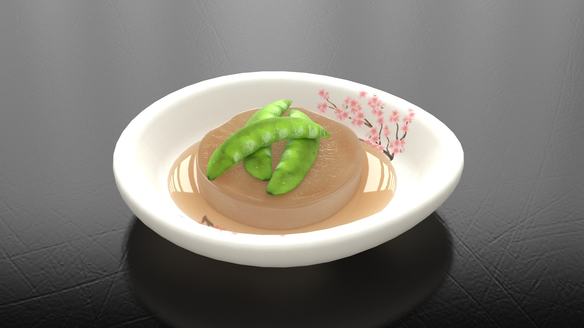 3D Daikon With Sweet Beans - TurboSquid 2160598