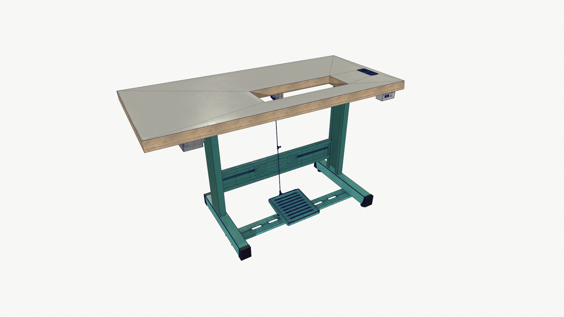 3D Sewing Machine Table - TurboSquid 1807610