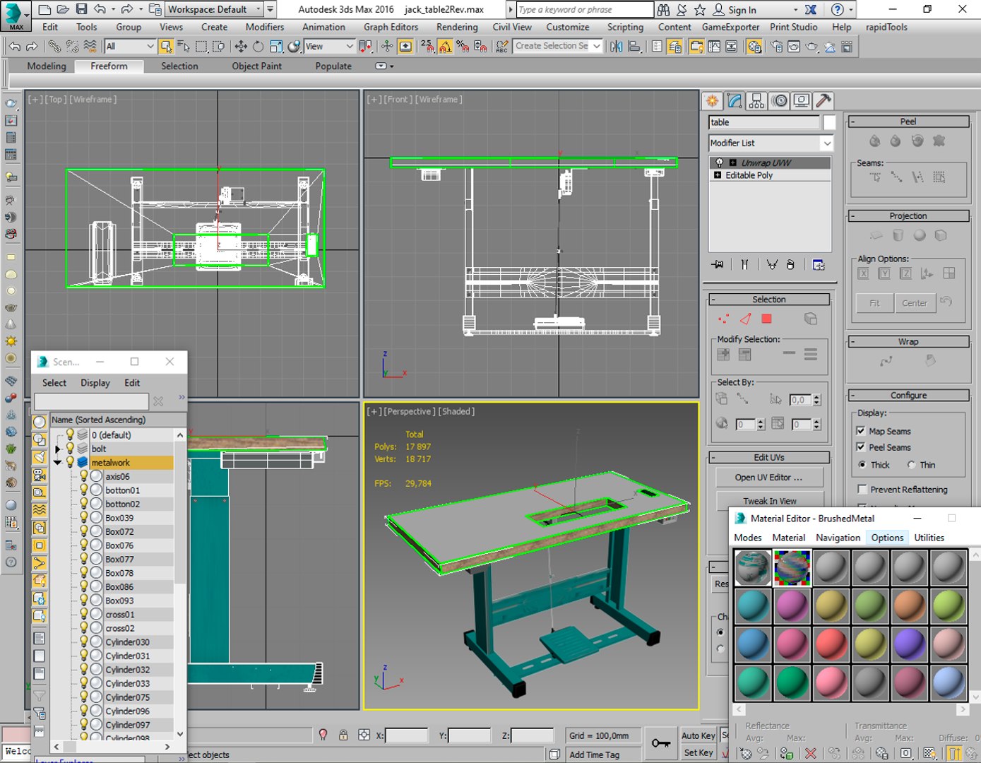 3D Sewing Machine Table - TurboSquid 1807610