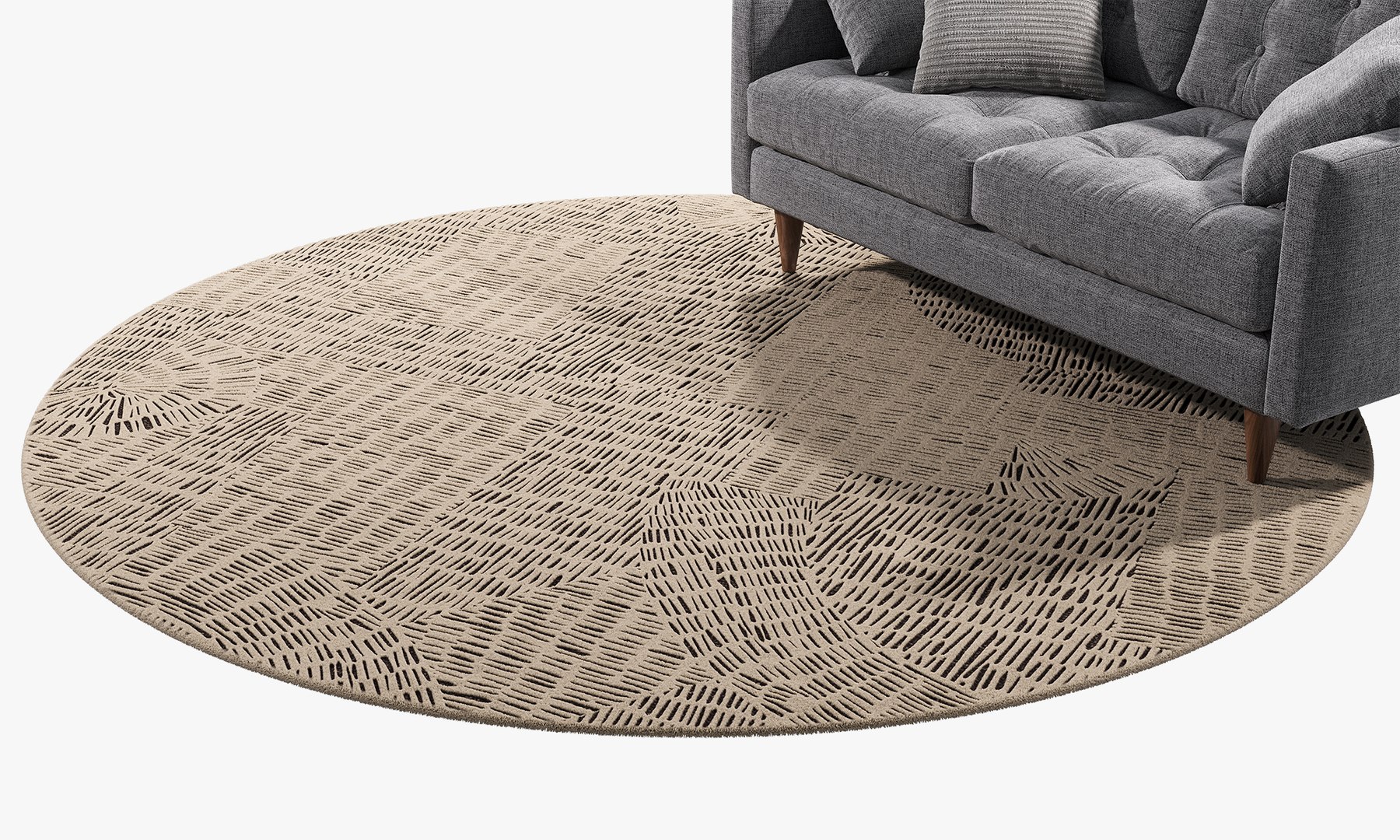 3D Model Poliform Trace Round Rug 2 Colors - TurboSquid 2321797