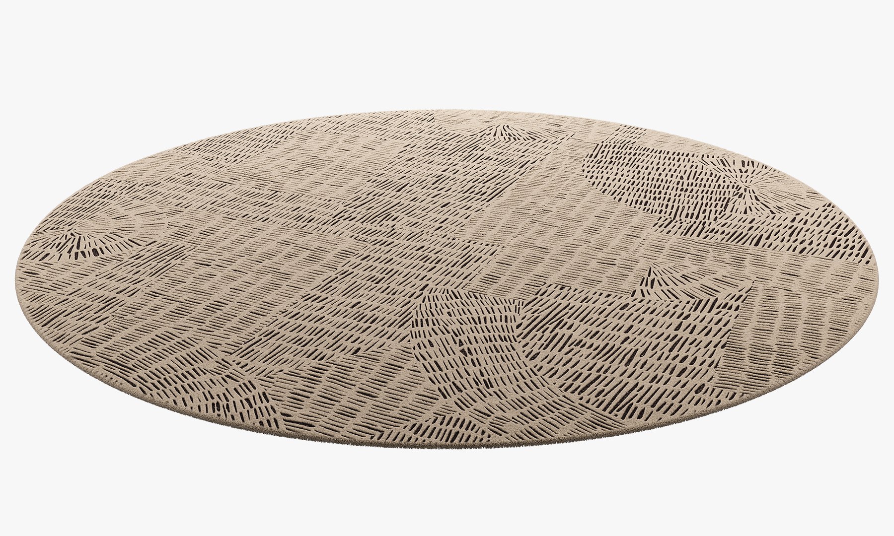 3D Model Poliform Trace Round Rug 2 Colors - TurboSquid 2321797