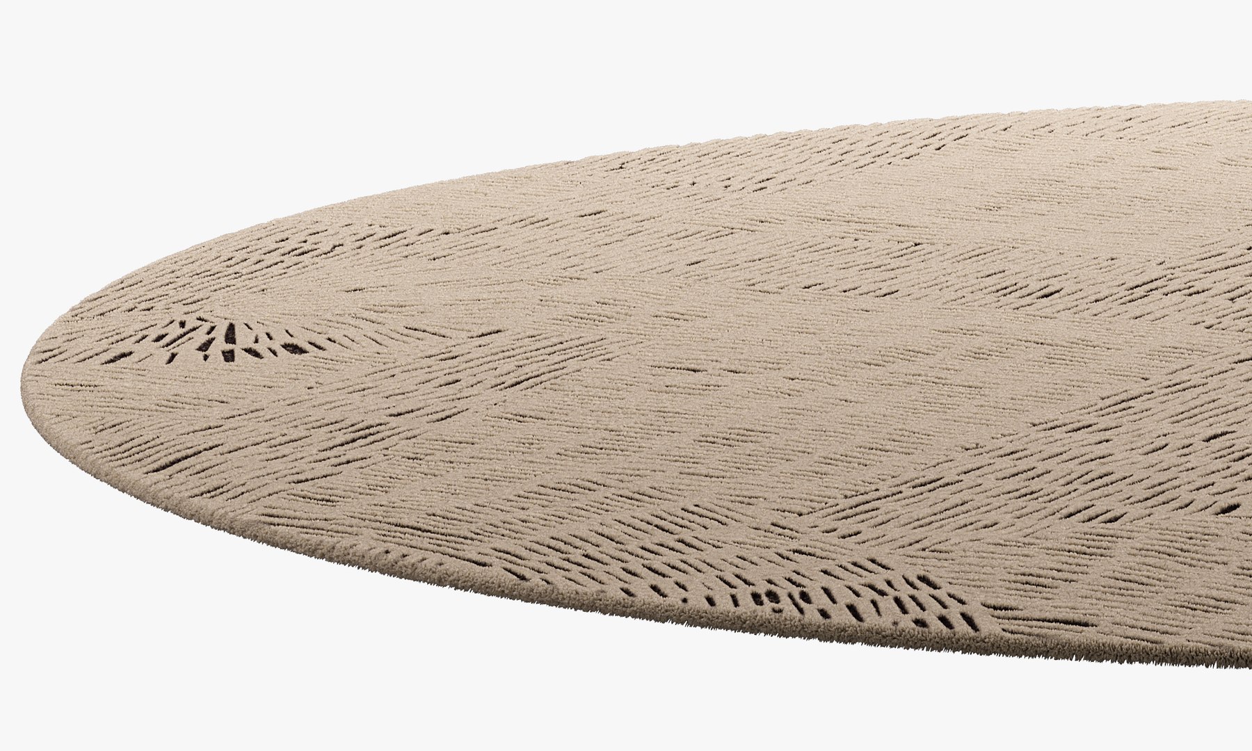 3D Model Poliform Trace Round Rug 2 Colors - TurboSquid 2321797