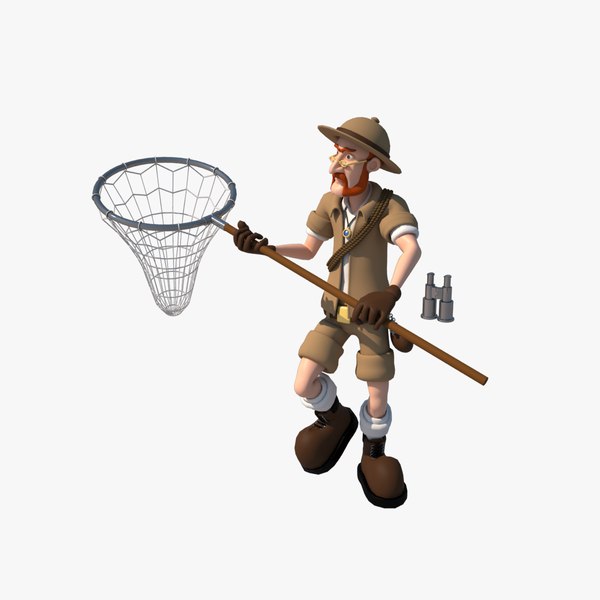 modelo 3d Cartoon Explorer Person Rigged - TurboSquid 1102054