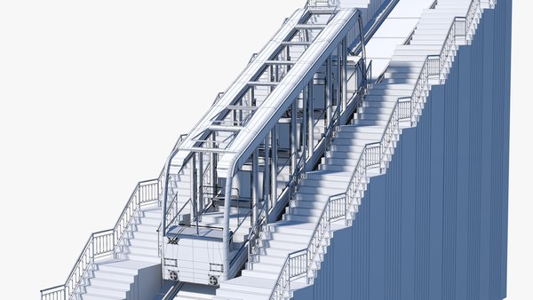 3D funicular railway model - TurboSquid 1662698