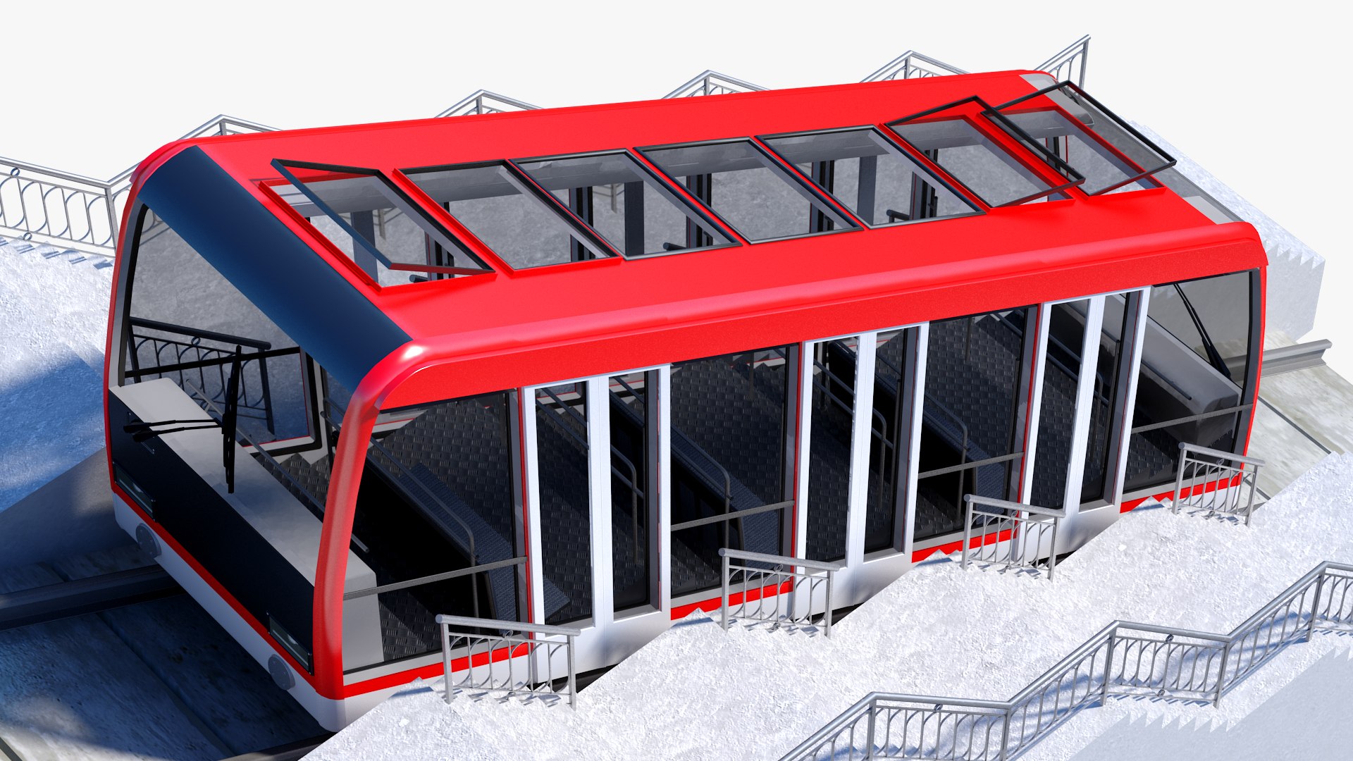 3D Funicular Railway Model - TurboSquid 1662698