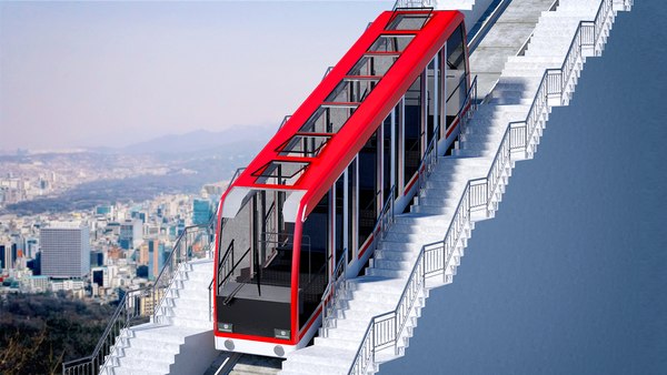 3D funicular railway model - TurboSquid 1662698