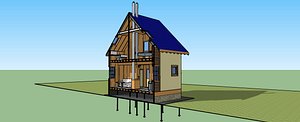 Download 3D Cottage SketchUp Models - TurboSquid