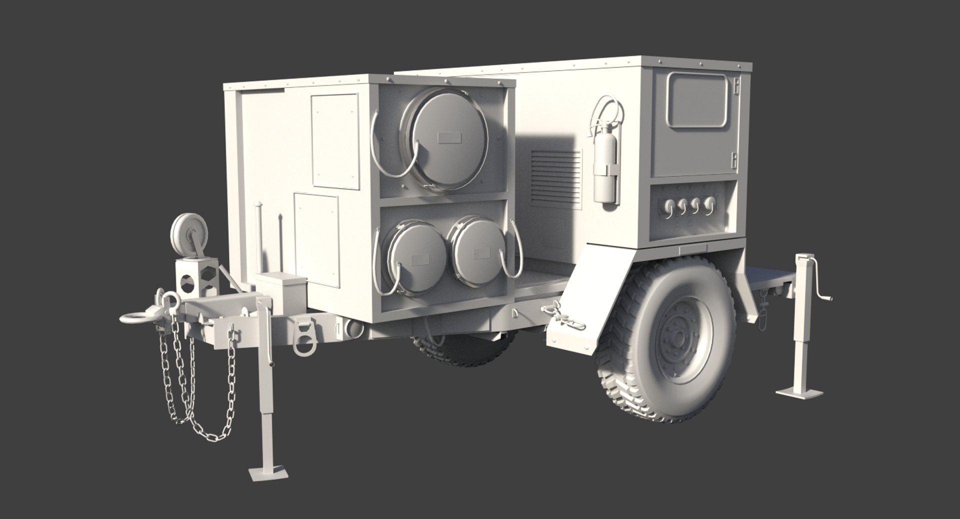3D Military Power Generator Model - TurboSquid 1165634