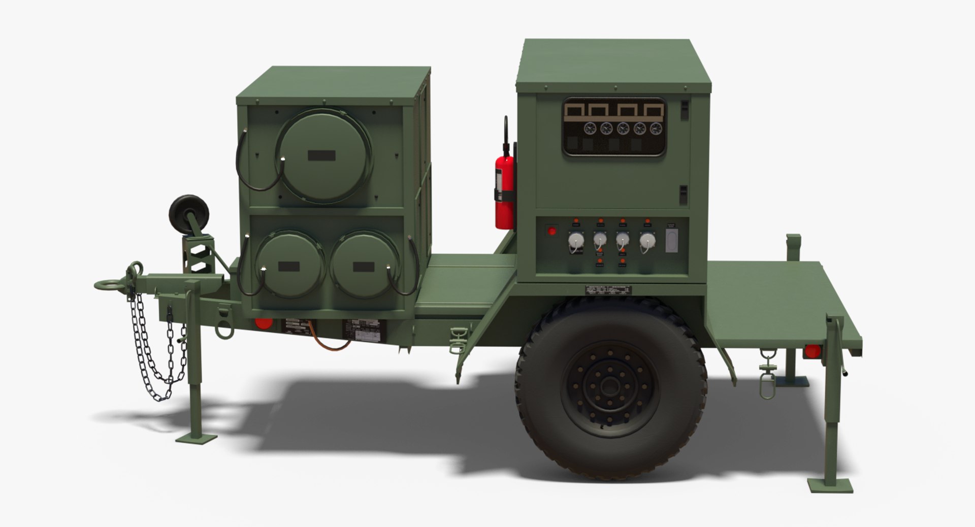 3D Military Power Generator Model - TurboSquid 1165634