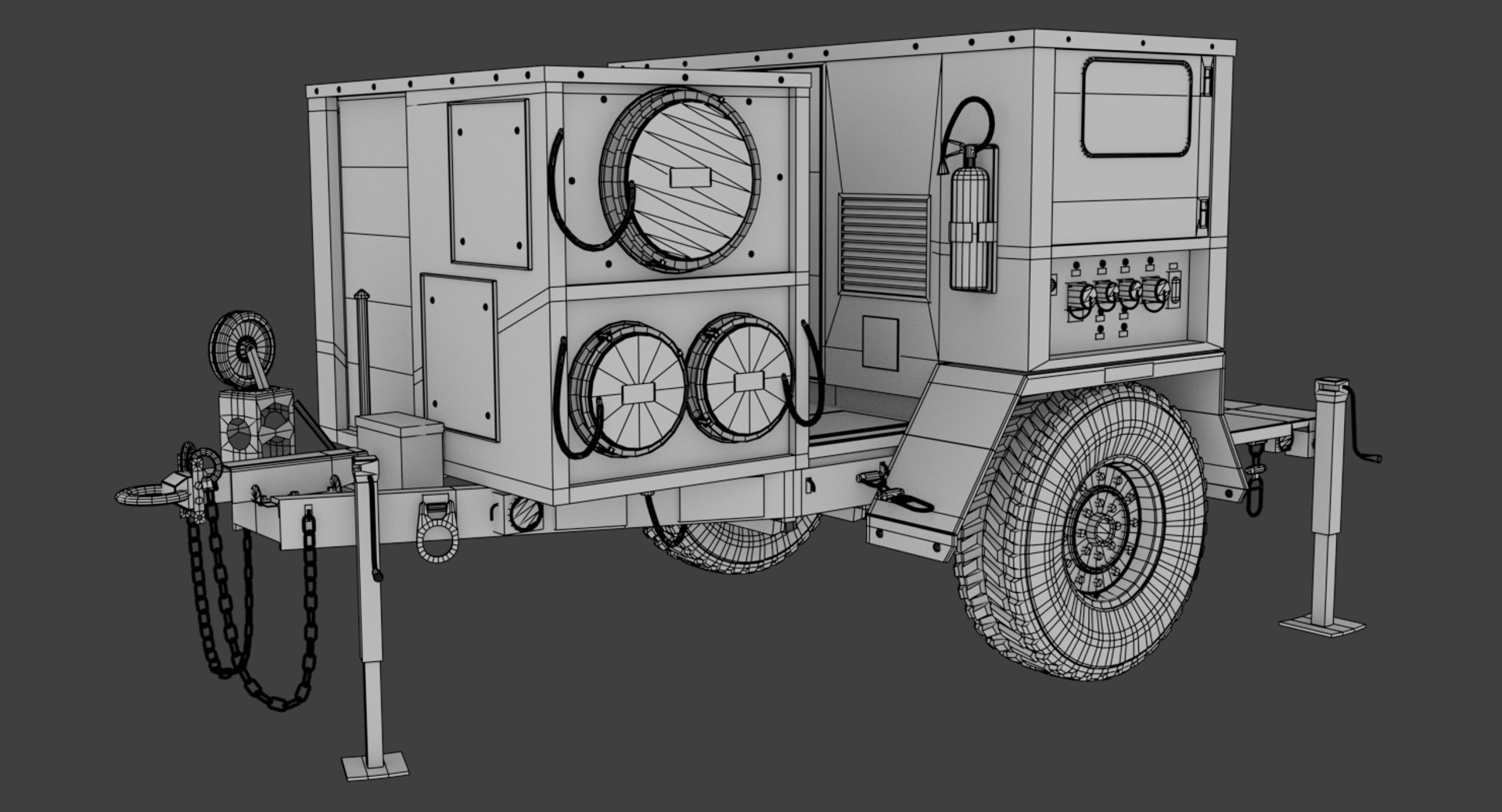 3D Military Power Generator Model - TurboSquid 1165634
