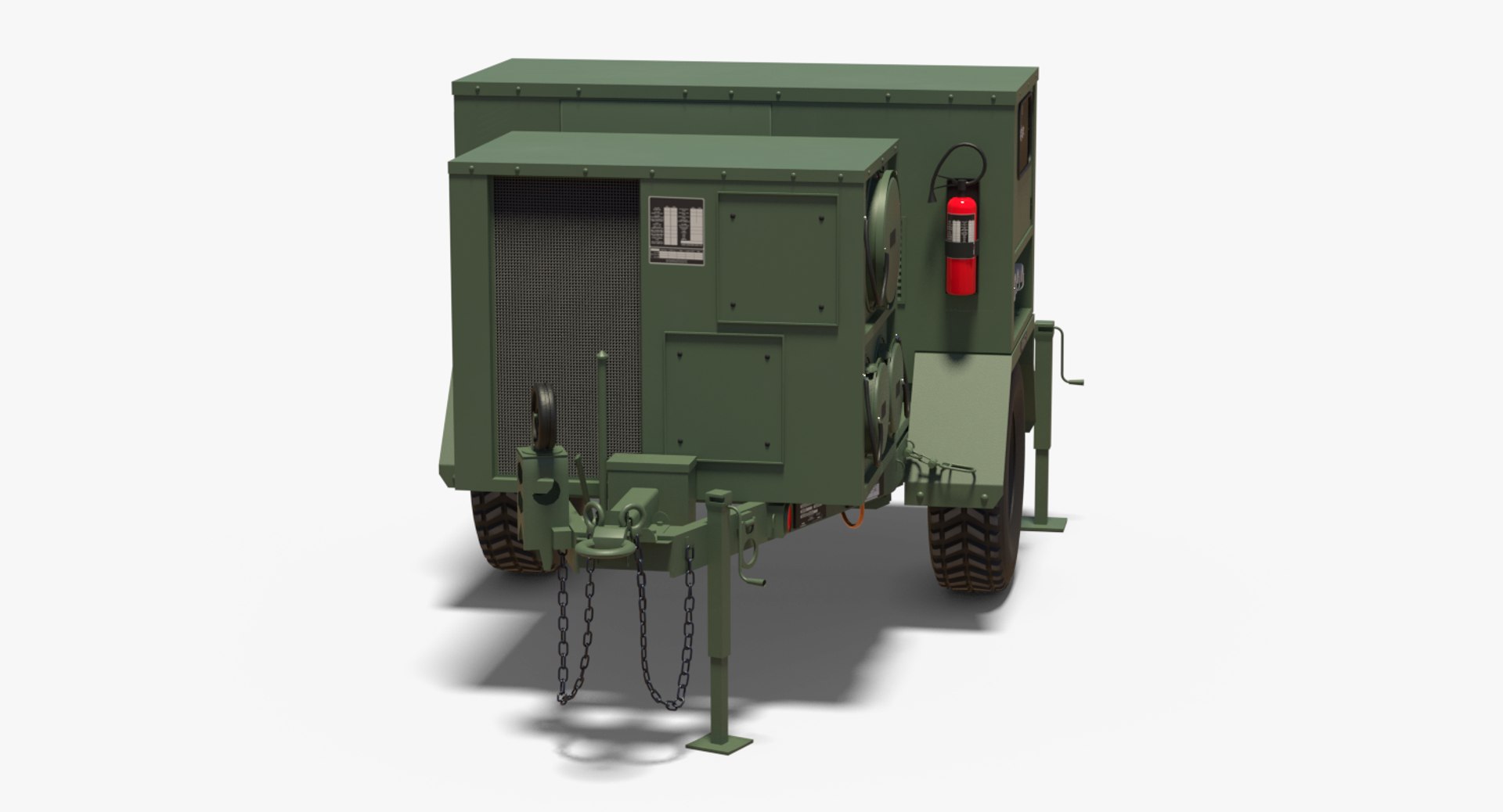 3D Military Power Generator Model - TurboSquid 1165634