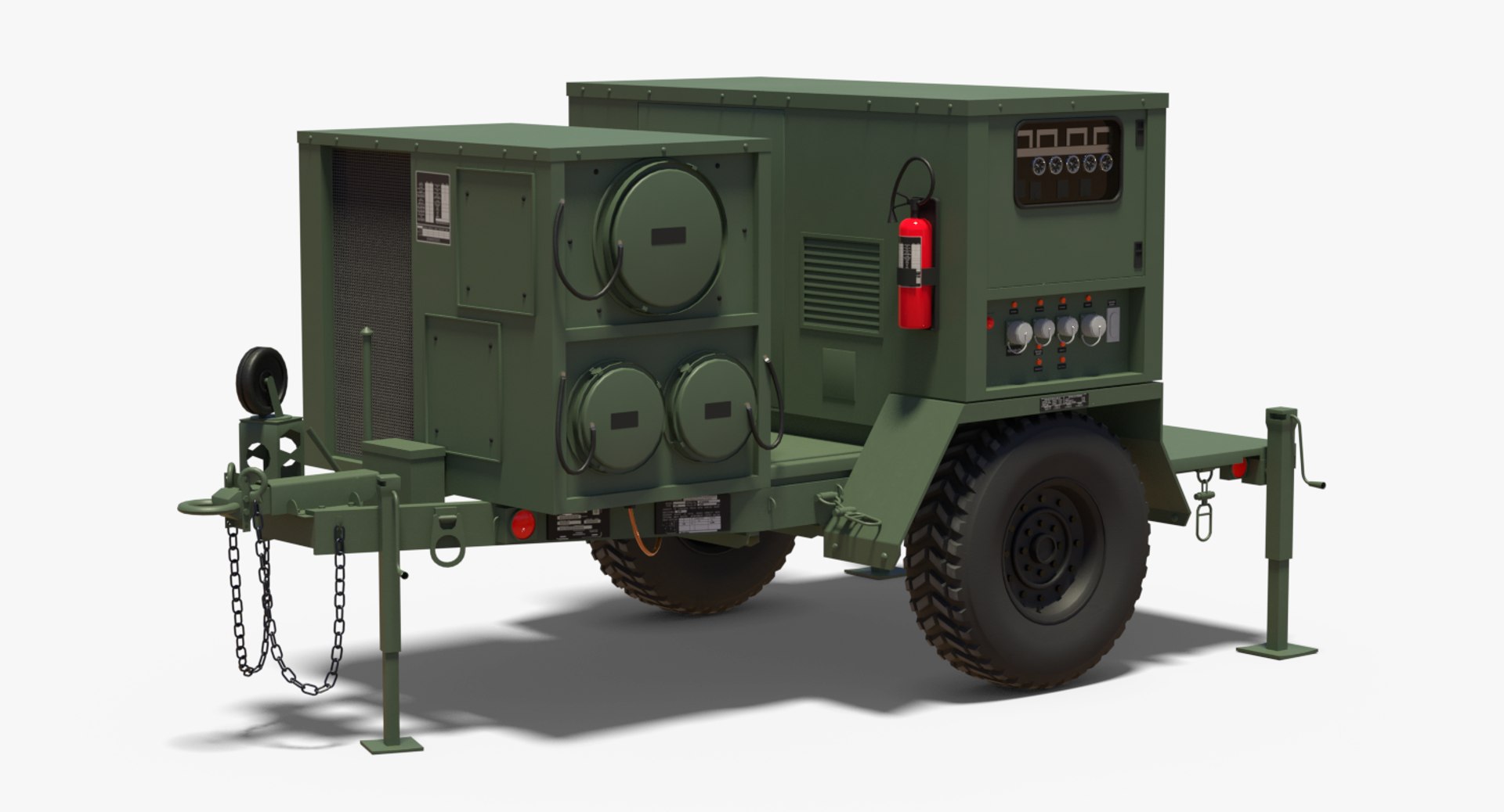 3D Military Power Generator Model - TurboSquid 1165634