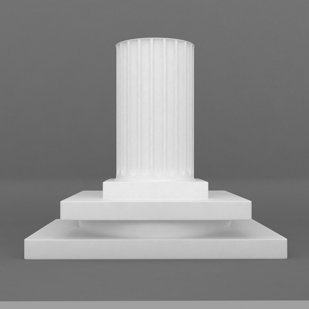 3d Rectangular Base Printable Pedestal