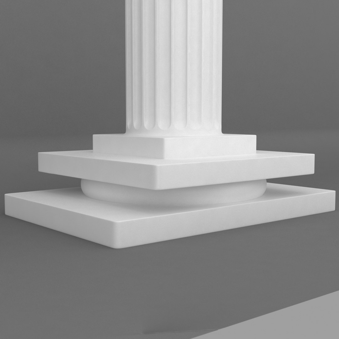 3d Rectangular Base Printable Pedestal