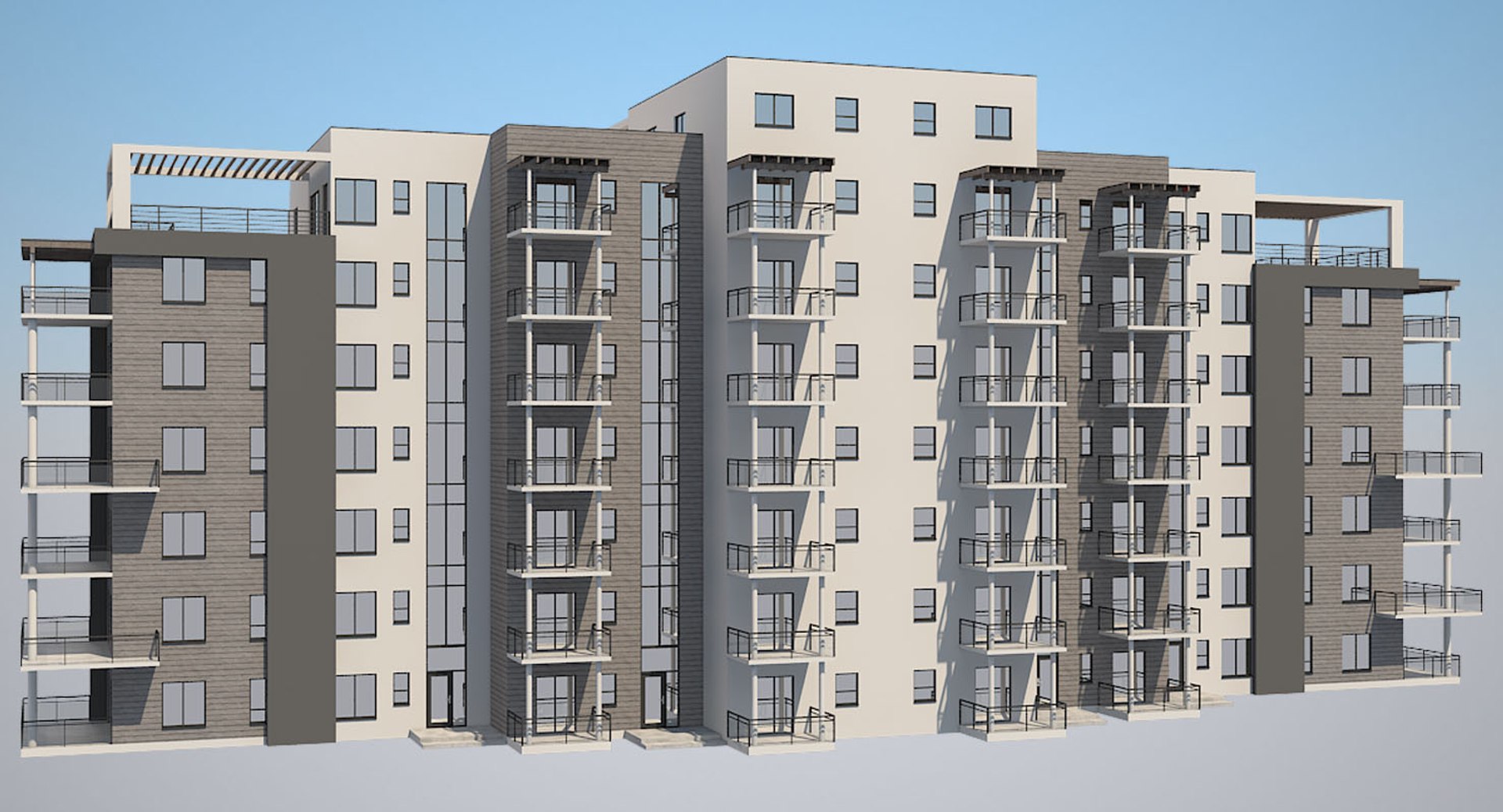 3D Apartment Building 29 - TurboSquid 1378357