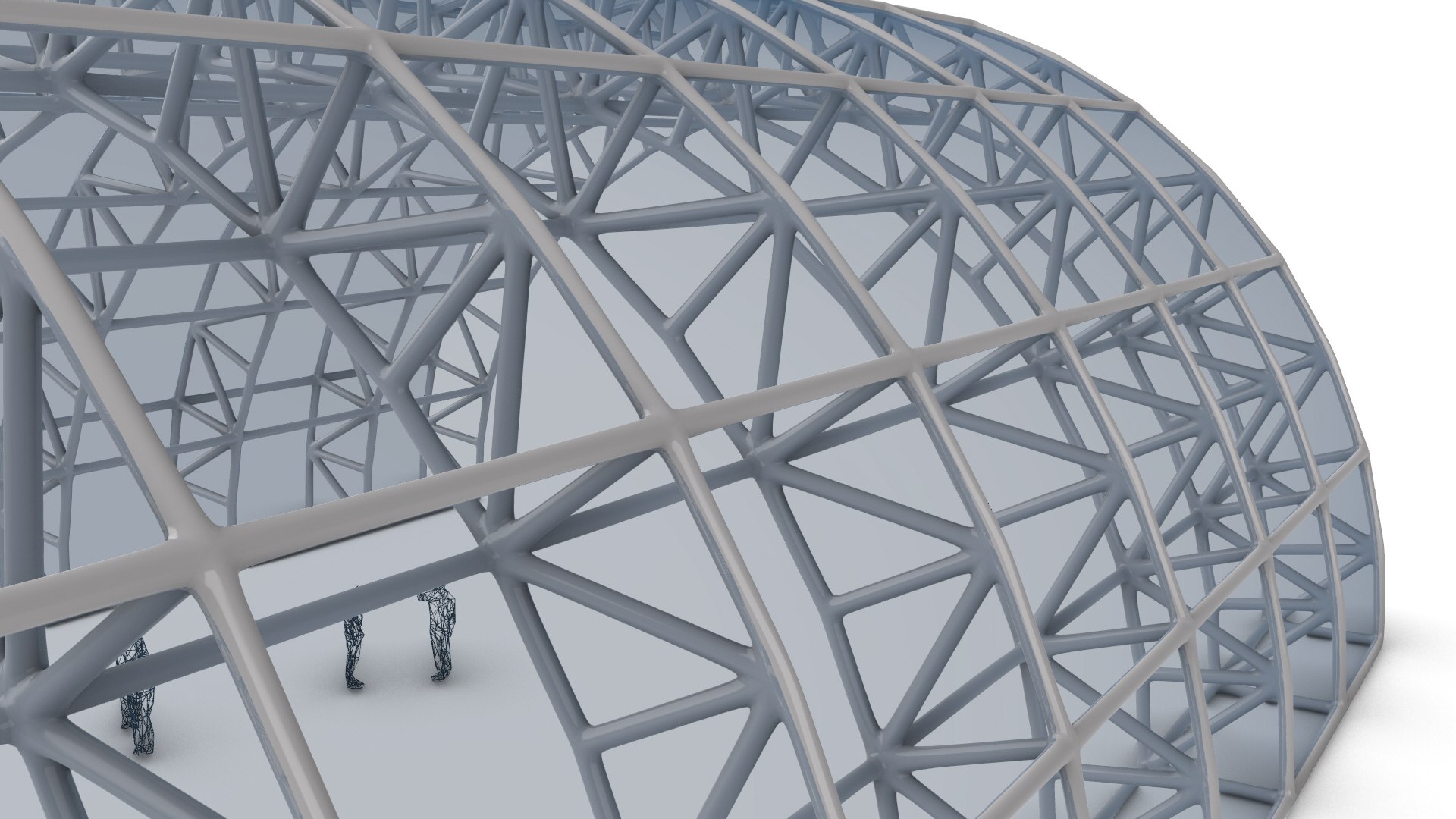 3D Truss Arches Tunnel Model - TurboSquid 2165344