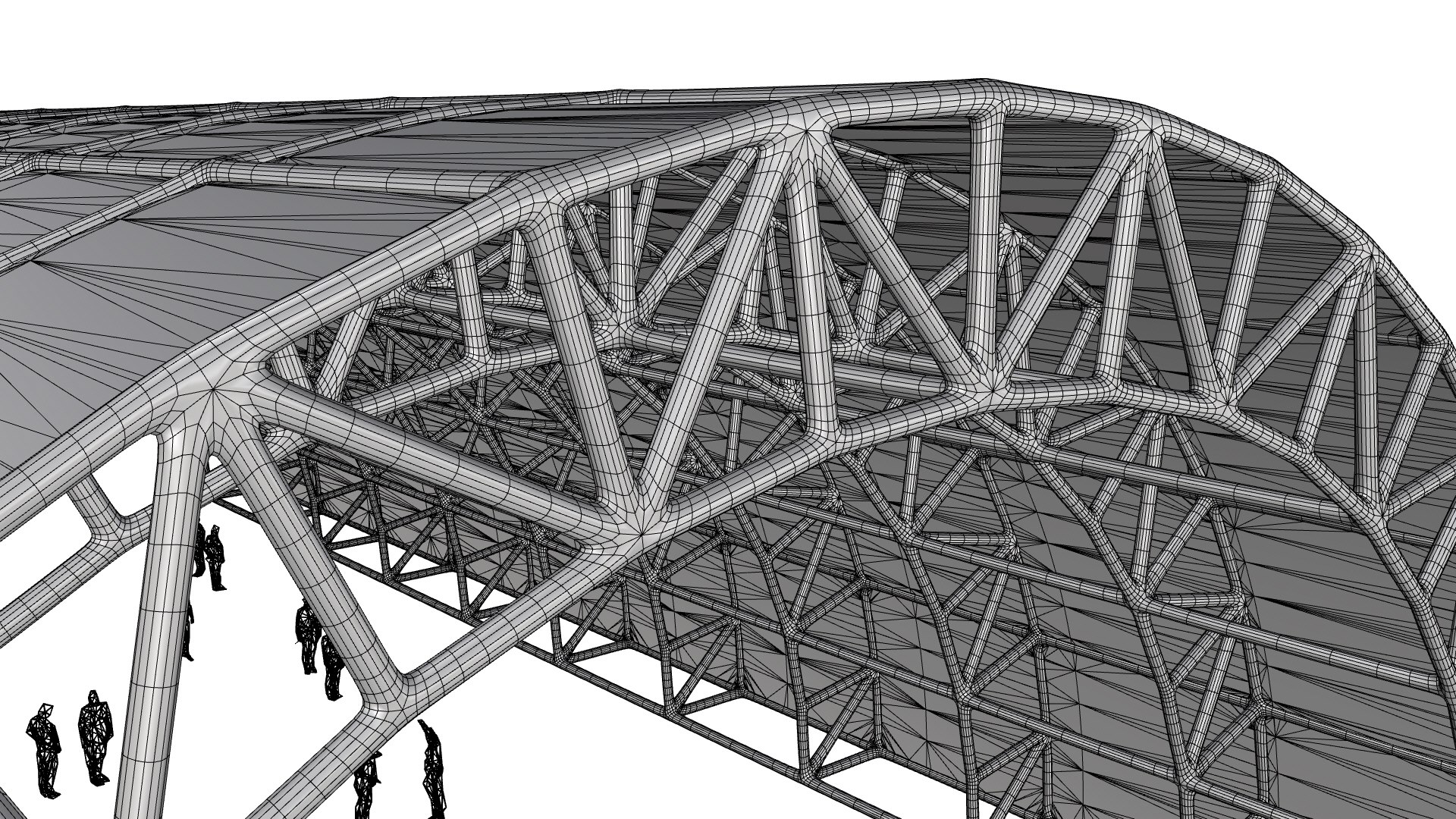 3D Truss Arches Tunnel Model - TurboSquid 2165344