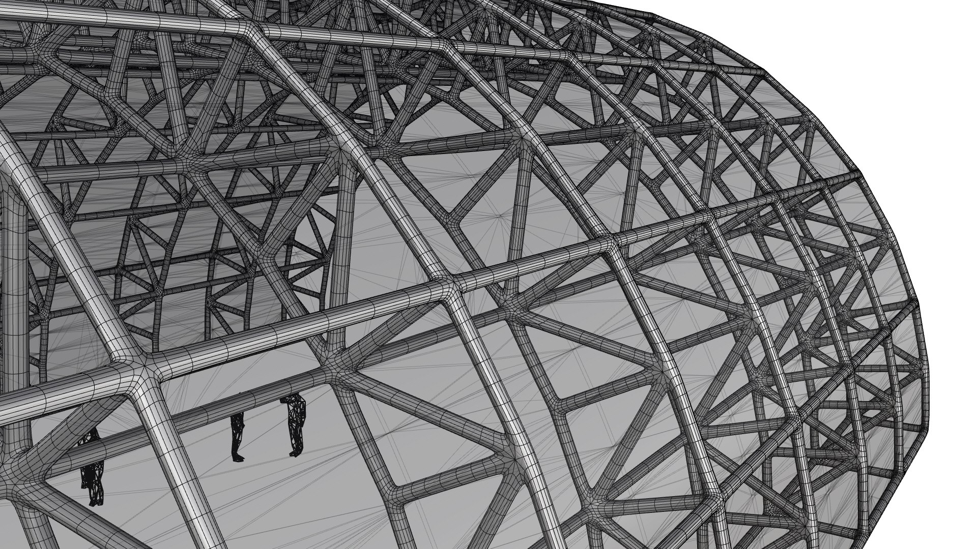 3D Truss Arches Tunnel Model - TurboSquid 2165344