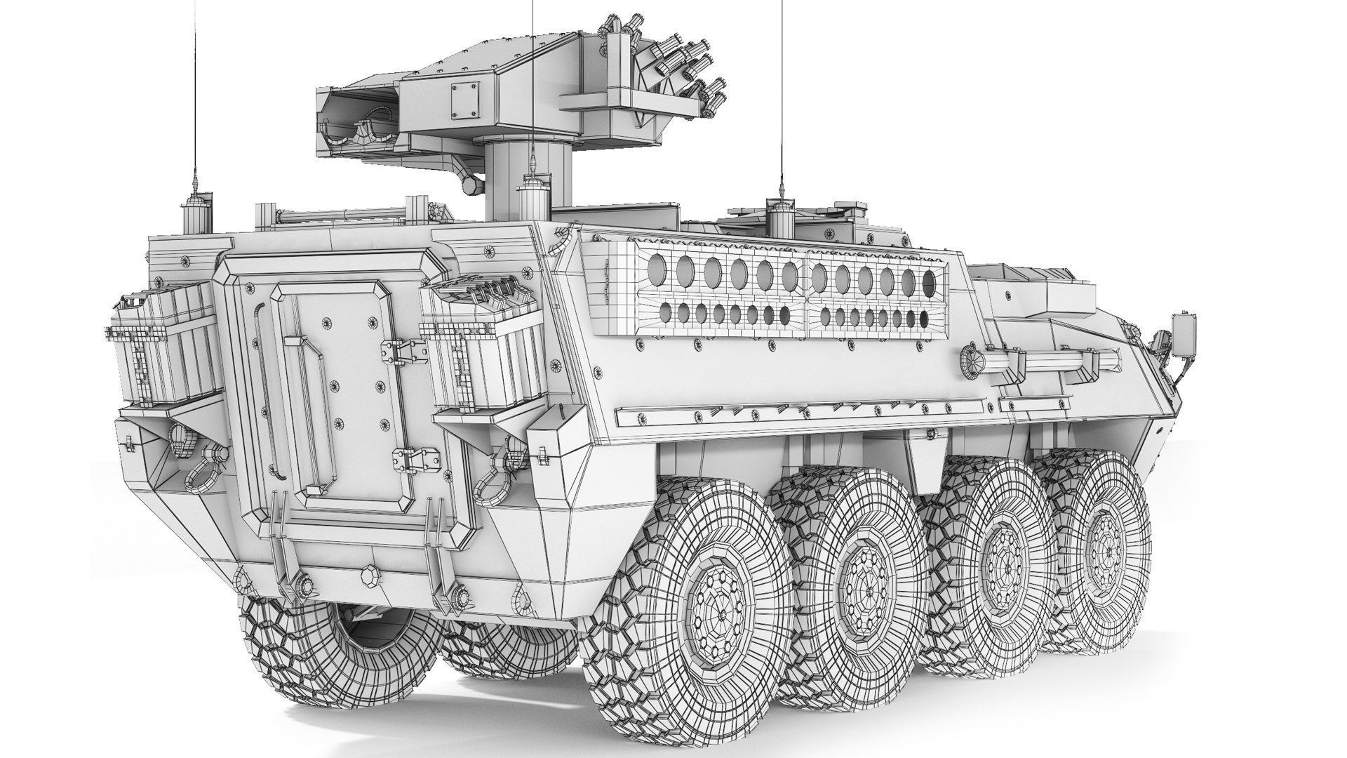 M1134 ATGM Stryker 2008 Model - TurboSquid 2048096