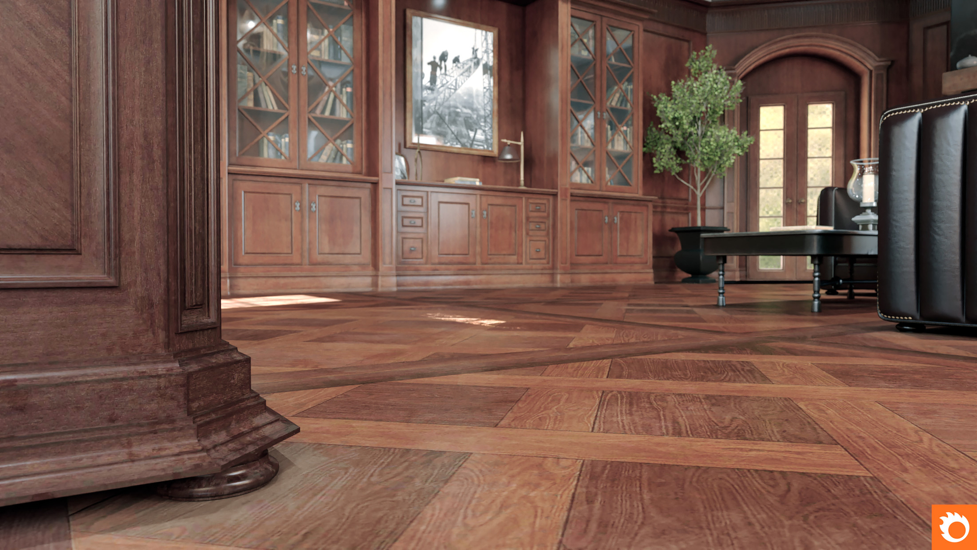 3D model Classic Home Office 8K PBR Textures - TurboSquid 1960723