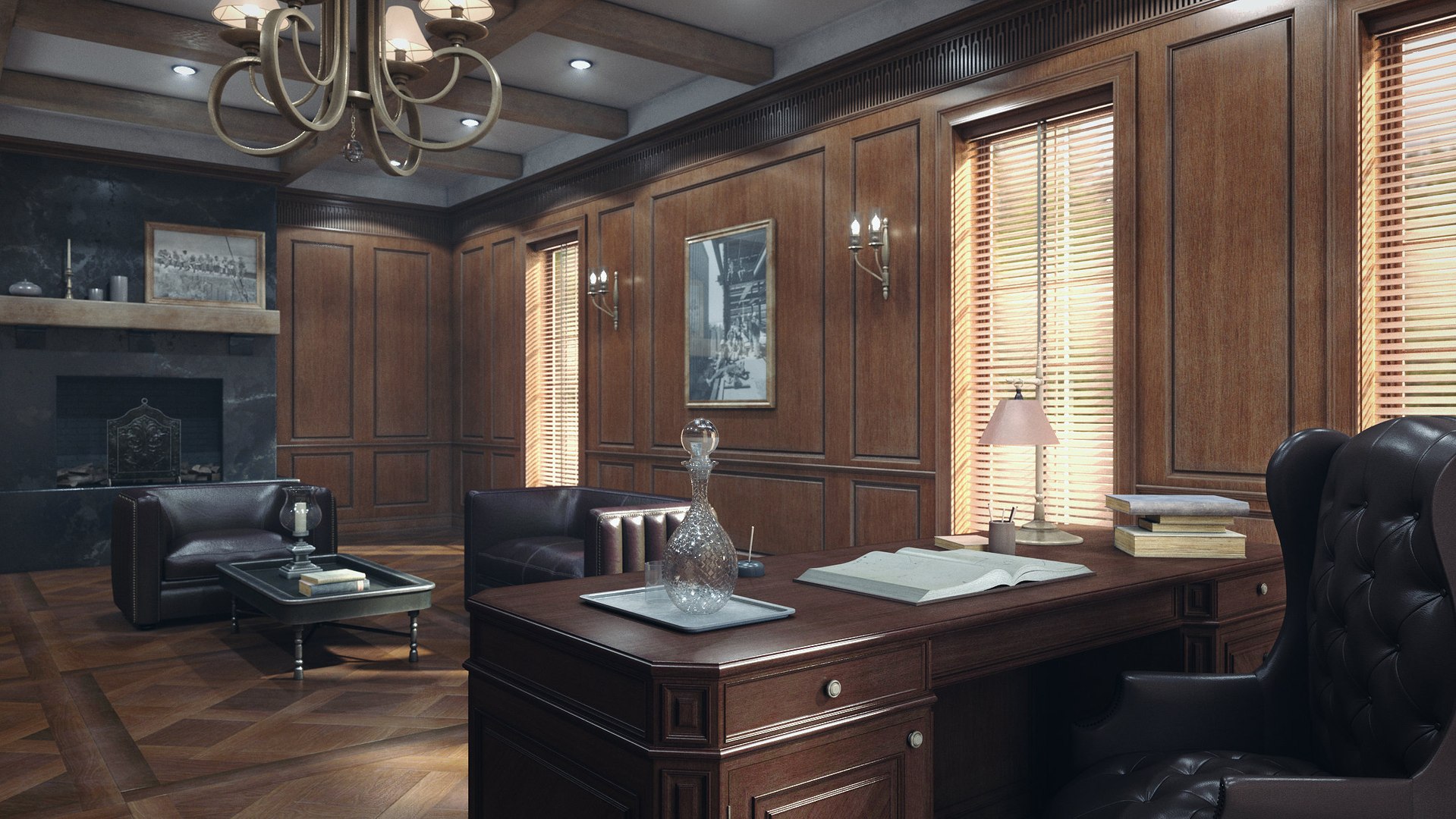 3D model Classic Home Office 8K PBR Textures - TurboSquid 1960723
