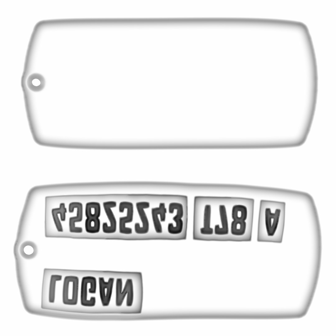 3d logan wolverines dog tags