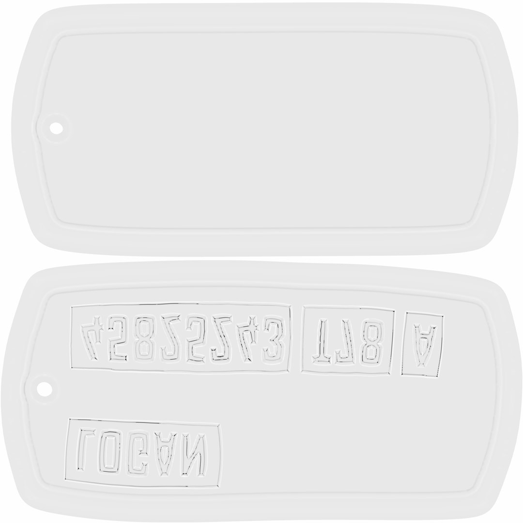 3d logan wolverines dog tags