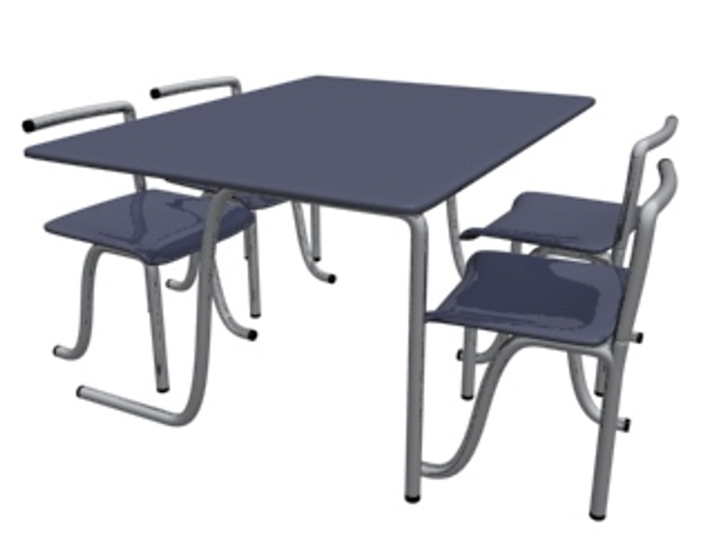 3d Table Chairs Model