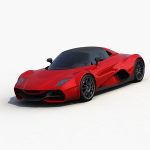 3D supercar concept - TurboSquid 1233952