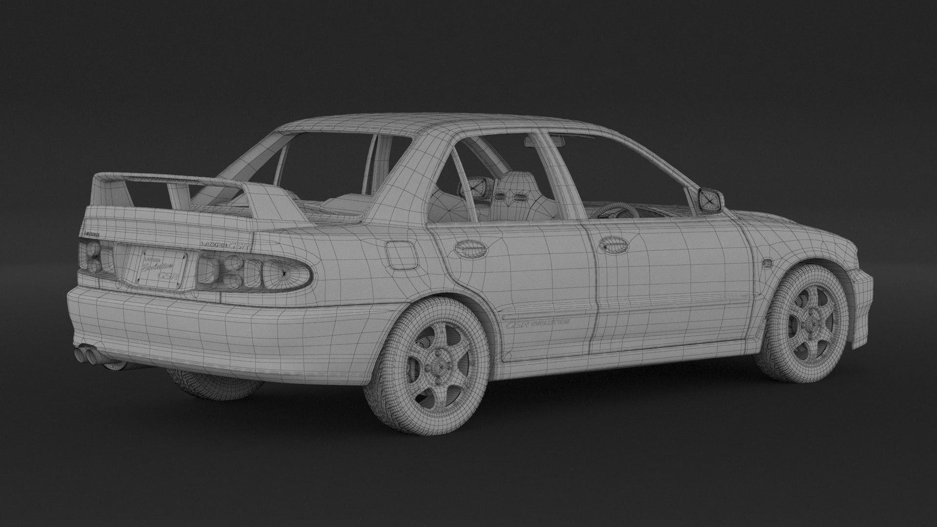 3D Mitsubishi Lancer Evolution Model - TurboSquid 1534904