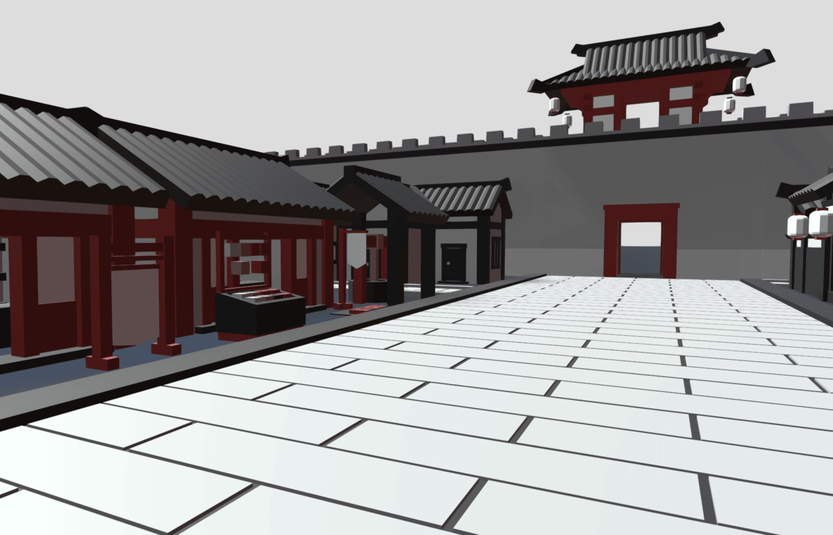 Low Poly Chinese City 3D Model - TurboSquid 2305083