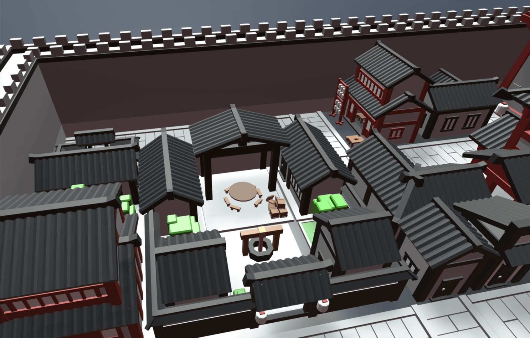 Low Poly Chinese City 3D Model - TurboSquid 2305083