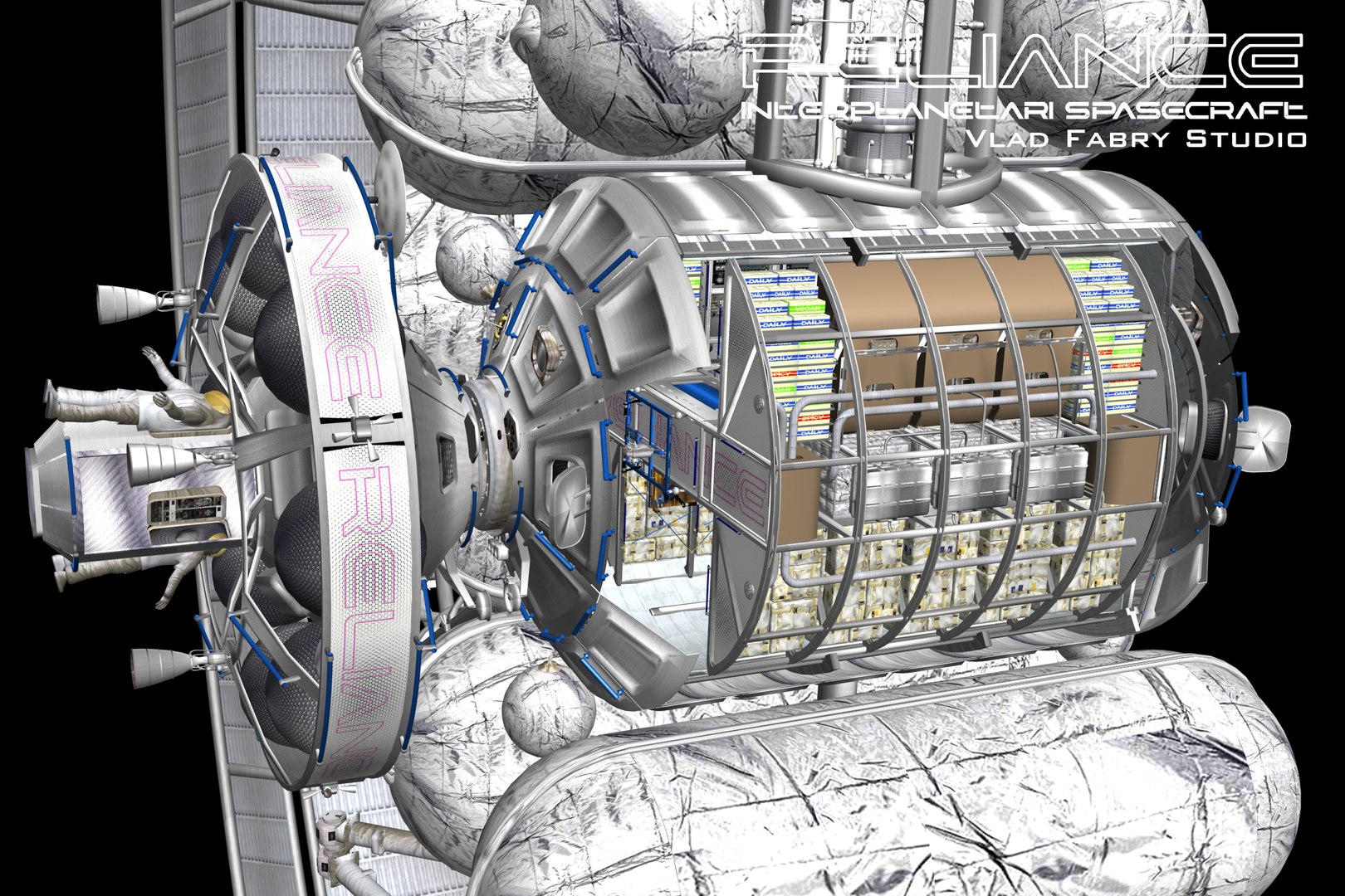 Spacecraft Futuristic 3D Model - TurboSquid 1312178