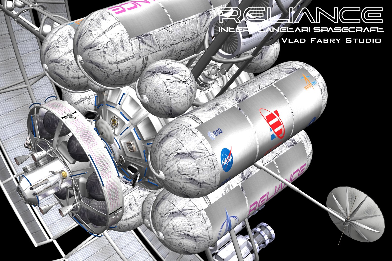 Spacecraft Futuristic 3D Model - TurboSquid 1312178