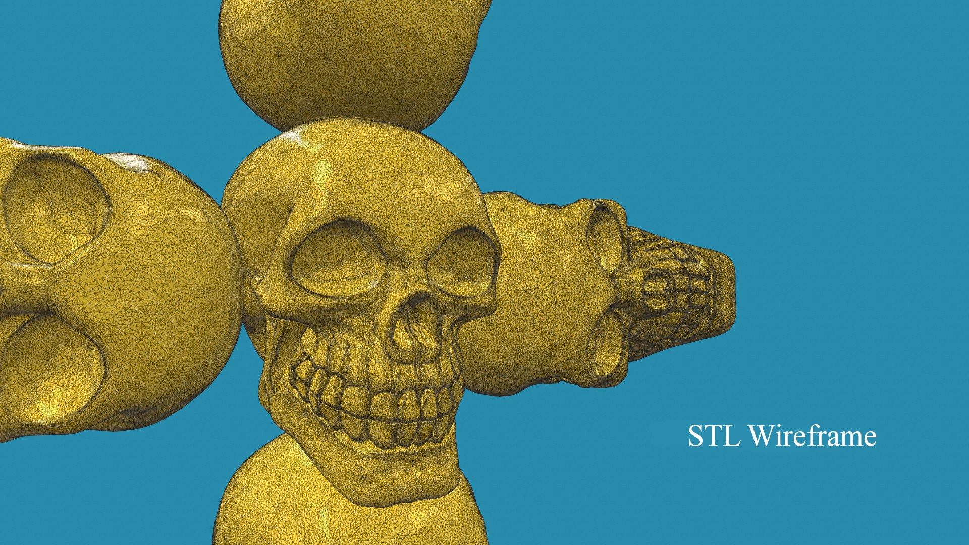 Skull Cross STL 3D Model - TurboSquid 2134366
