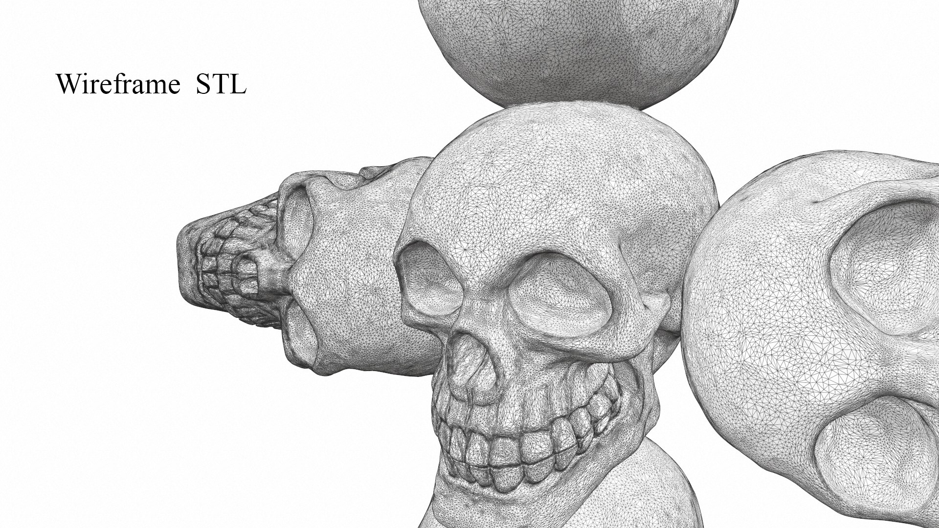 Skull Cross STL 3D Model - TurboSquid 2134366