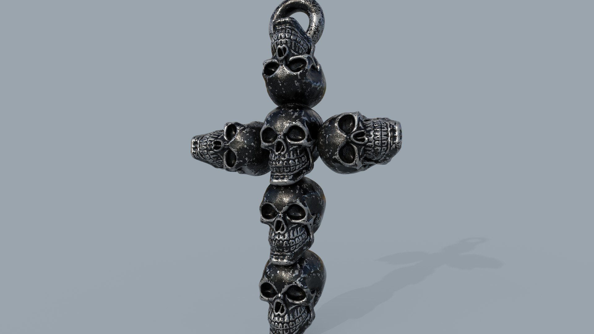 Skull Cross STL 3D Model - TurboSquid 2134366