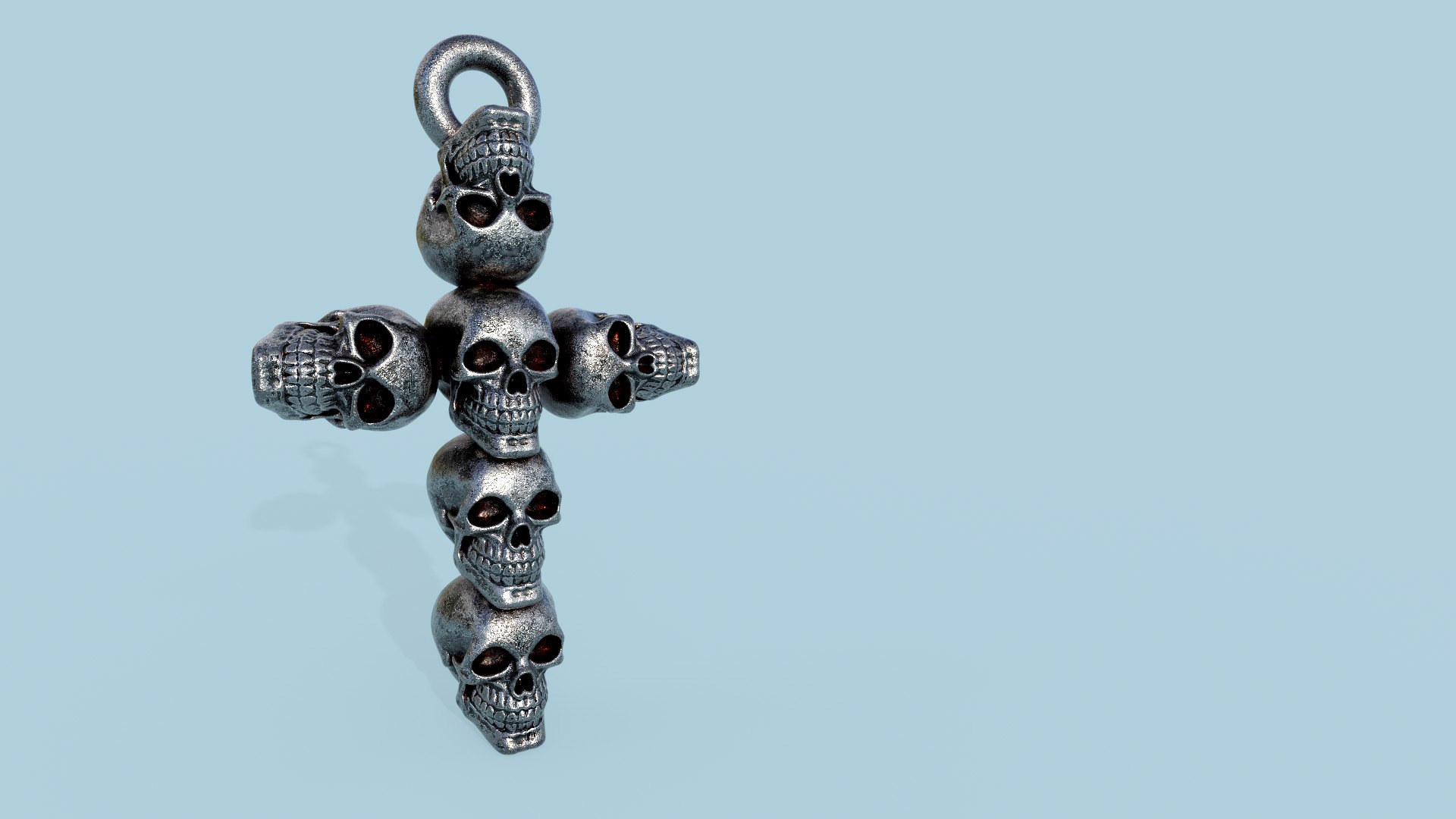 Skull Cross STL 3D Model - TurboSquid 2134366