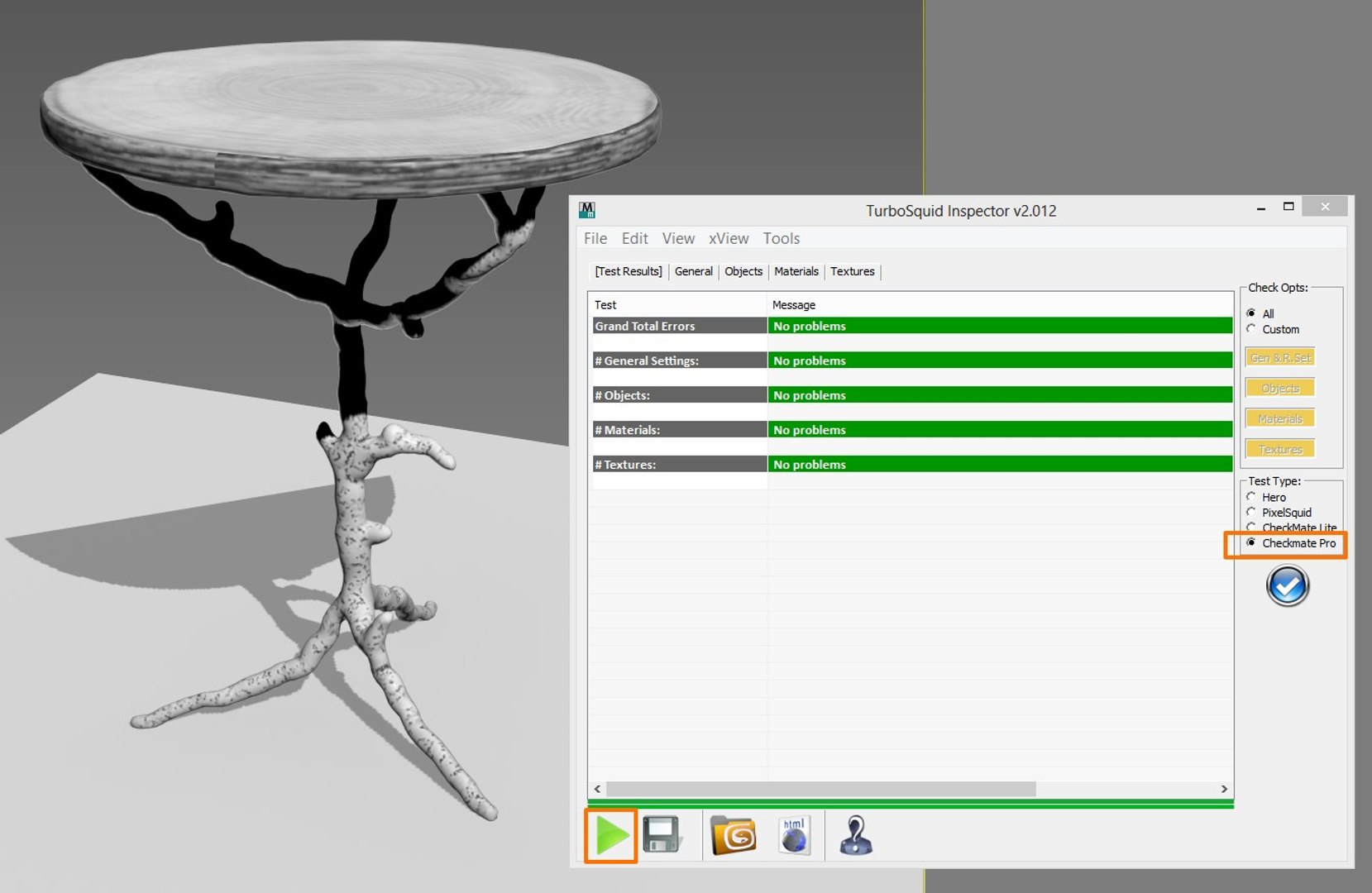 branch table 3d model